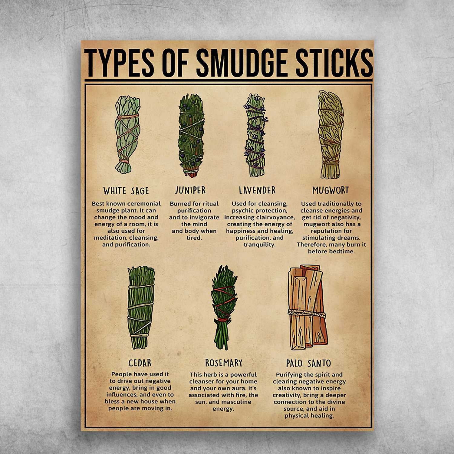 Types Of Smudge Sticks, Smudge Sticks Knowledge - White Sage, Juniper ...
