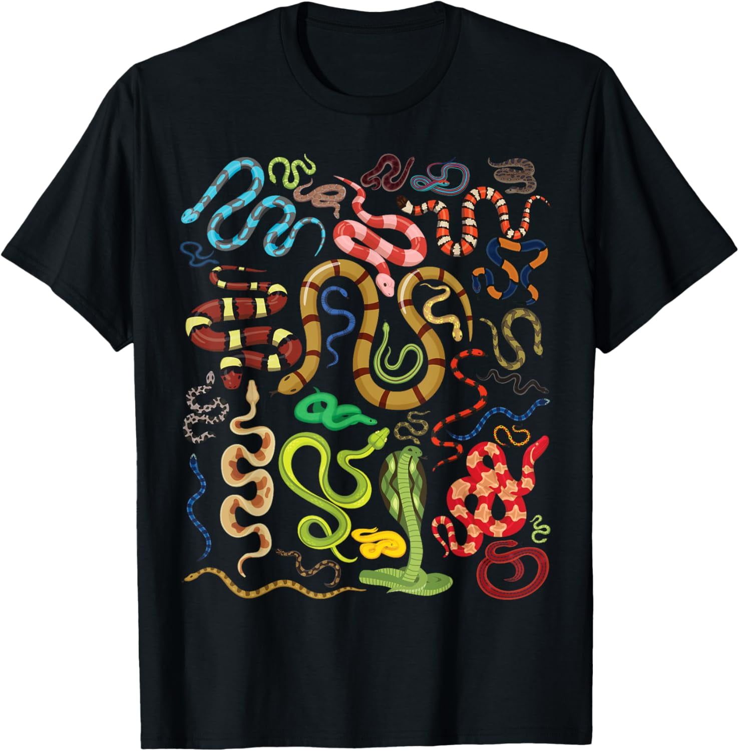 Types Of Snakes Educational Herpetologist Boys Girls Kids T-Shirt ...