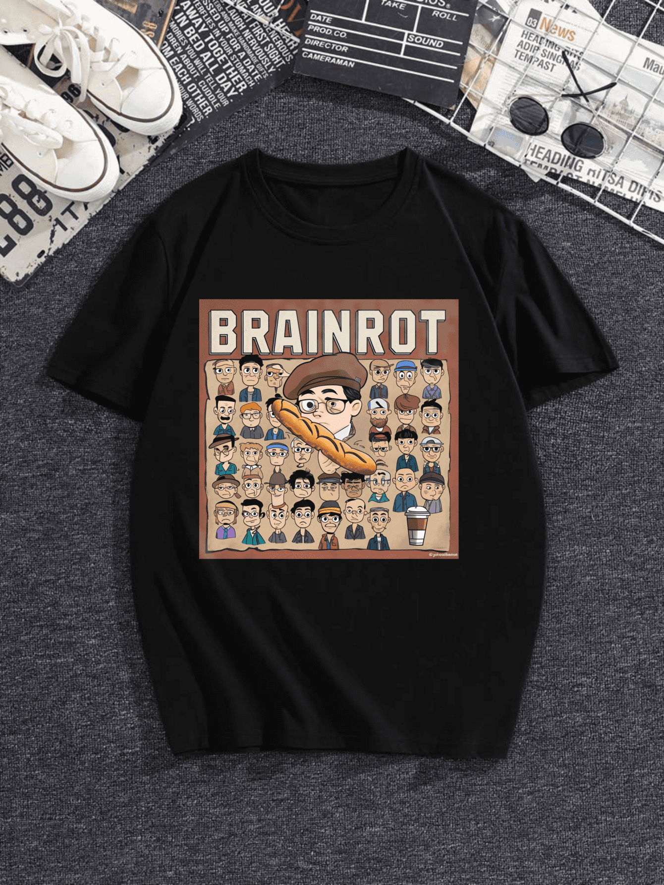 Types of Italian Brainrot Meme Character Hand Drawn for T-Shirt ...