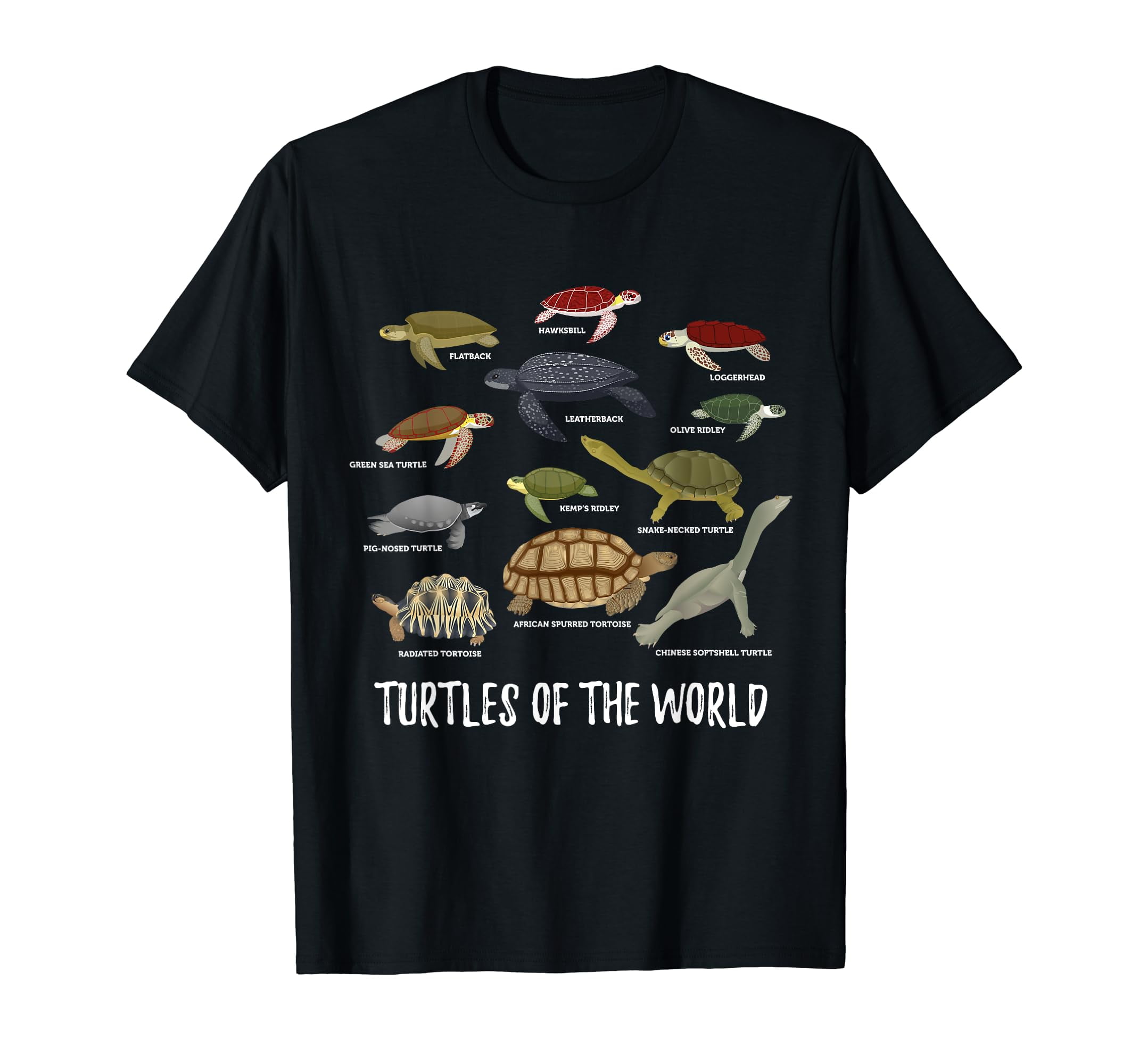Types of Turtle Shirt | Tortoise Apparel Sea Turtle Lovers T-Shirt ...