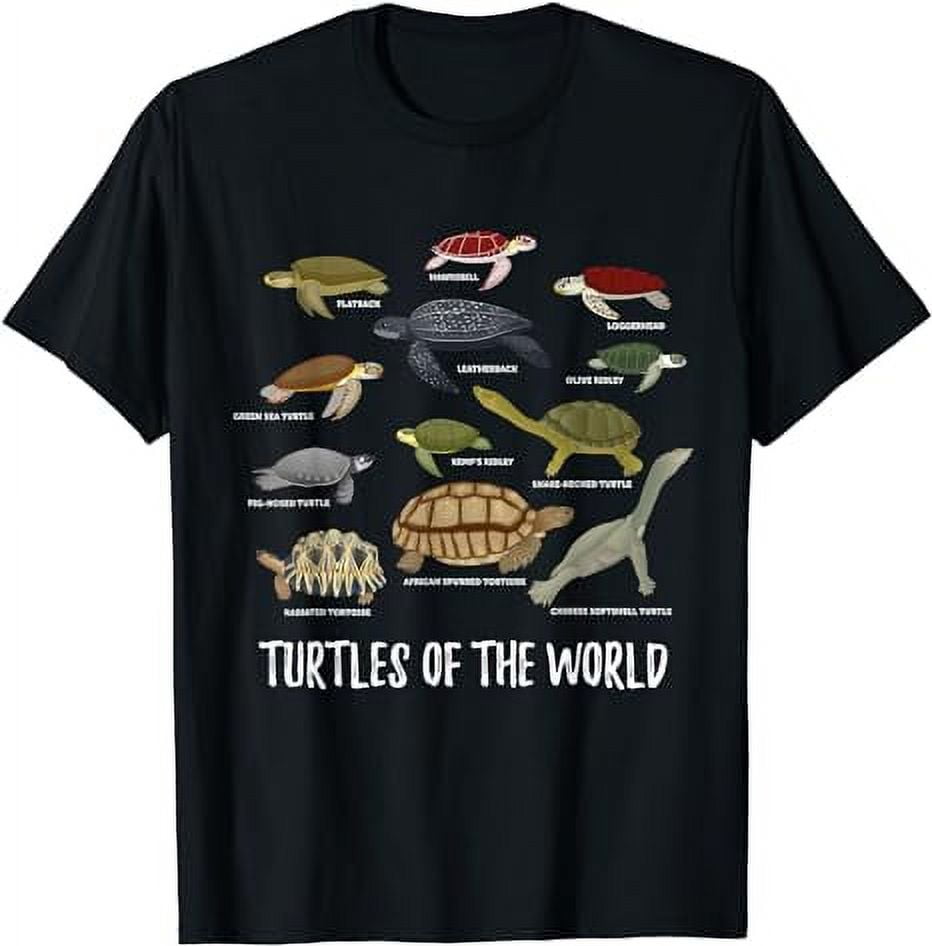 Types of Turtle Shirt | Tortoise Apparel Sea Turtle Lovers T-Shirt ...