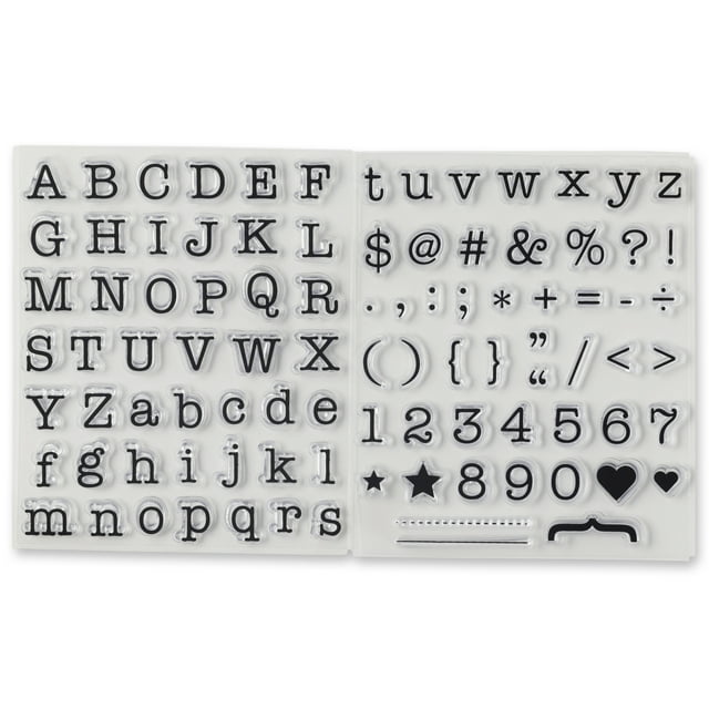 Typewriter Alphabet Clear Stamps by Recollections™ - Walmart.com