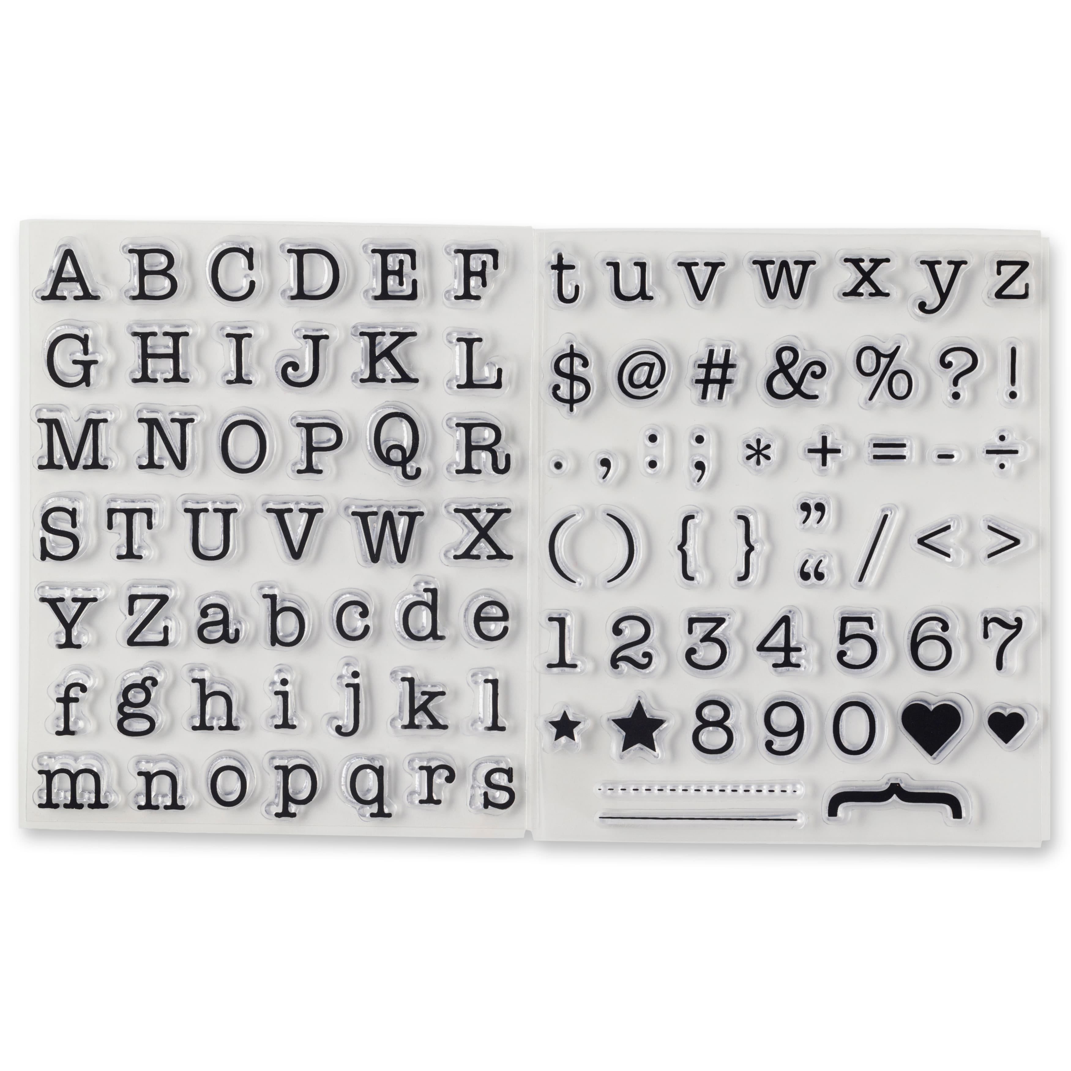 Typewriter Alphabet Clear Stamps by Recollections™ - Walmart.com