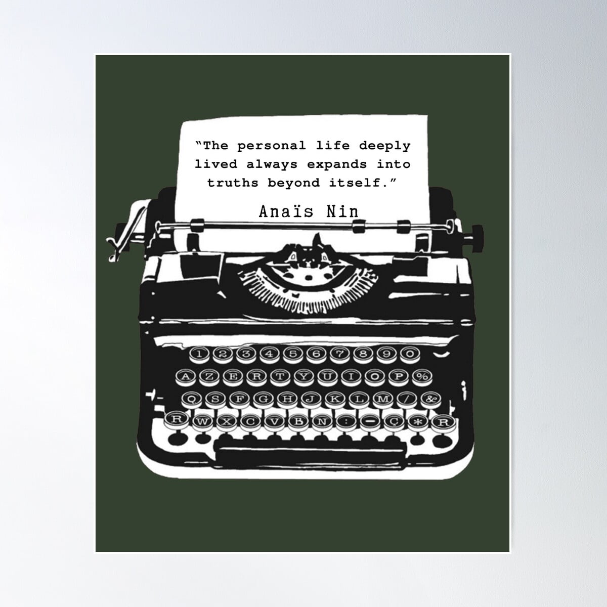 Typewriter And Anais Nin: “The Personal Life Deeply Lived Always ...