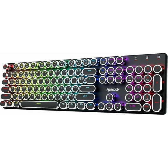 Typewriter Keyboard Wireless, Mechanical Gaming Keyboard, Bluetooth/2 ...