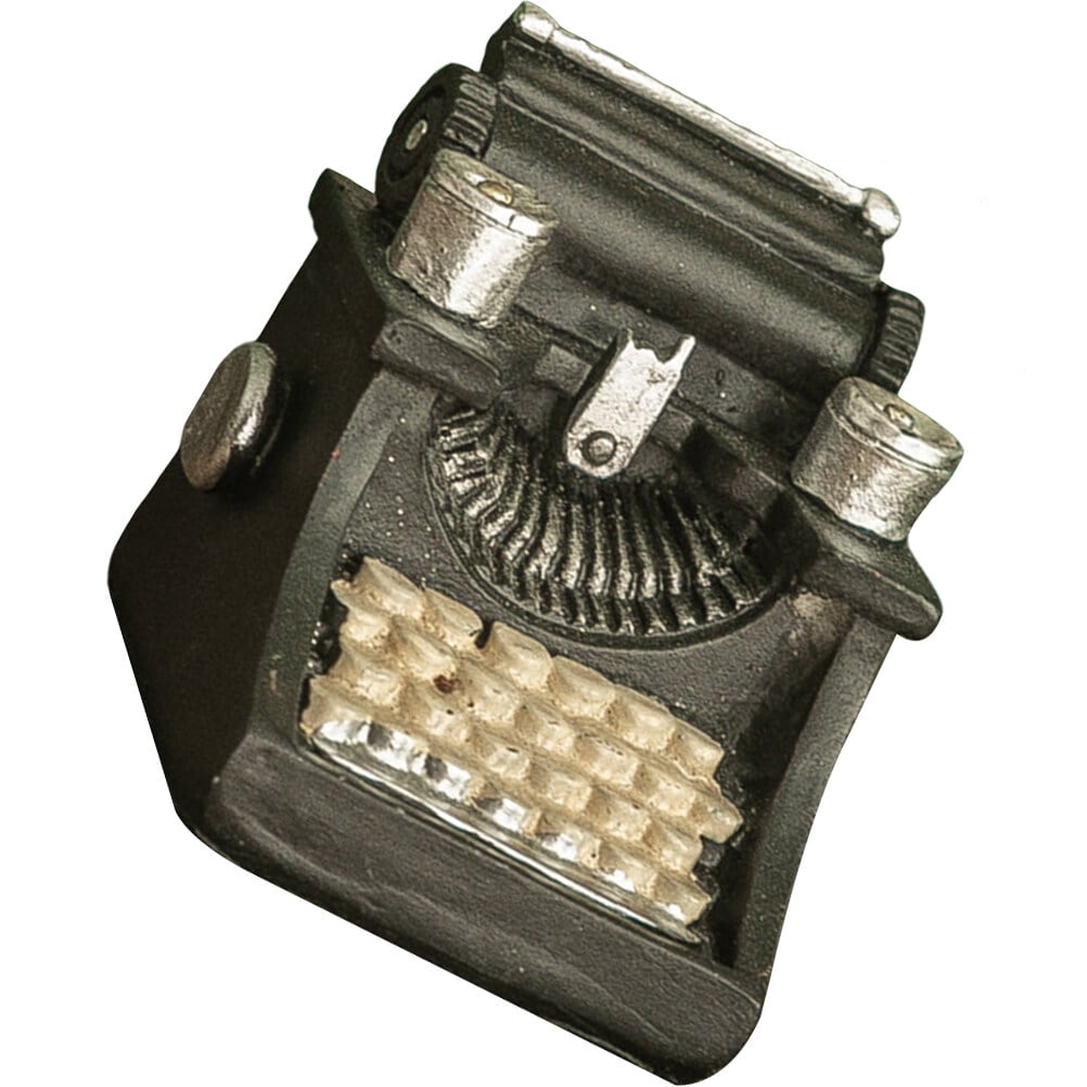 Typewriter Ornament Mini Coffee Bar Accessories Cafe Decorations Resin ...