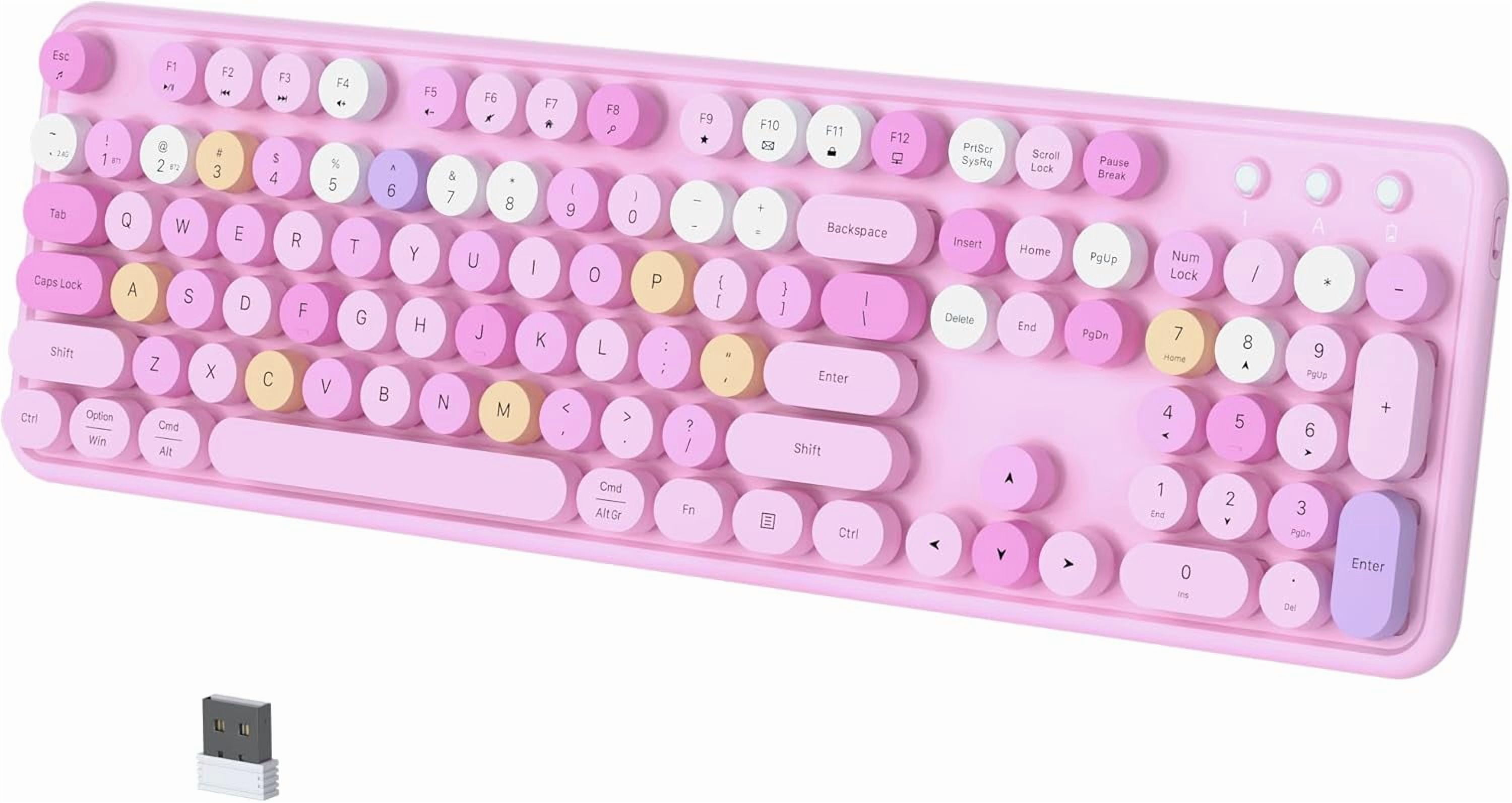 Typewriter Style Mechanical Gaming Keyboard, Metal Panel, Retro Punk ...