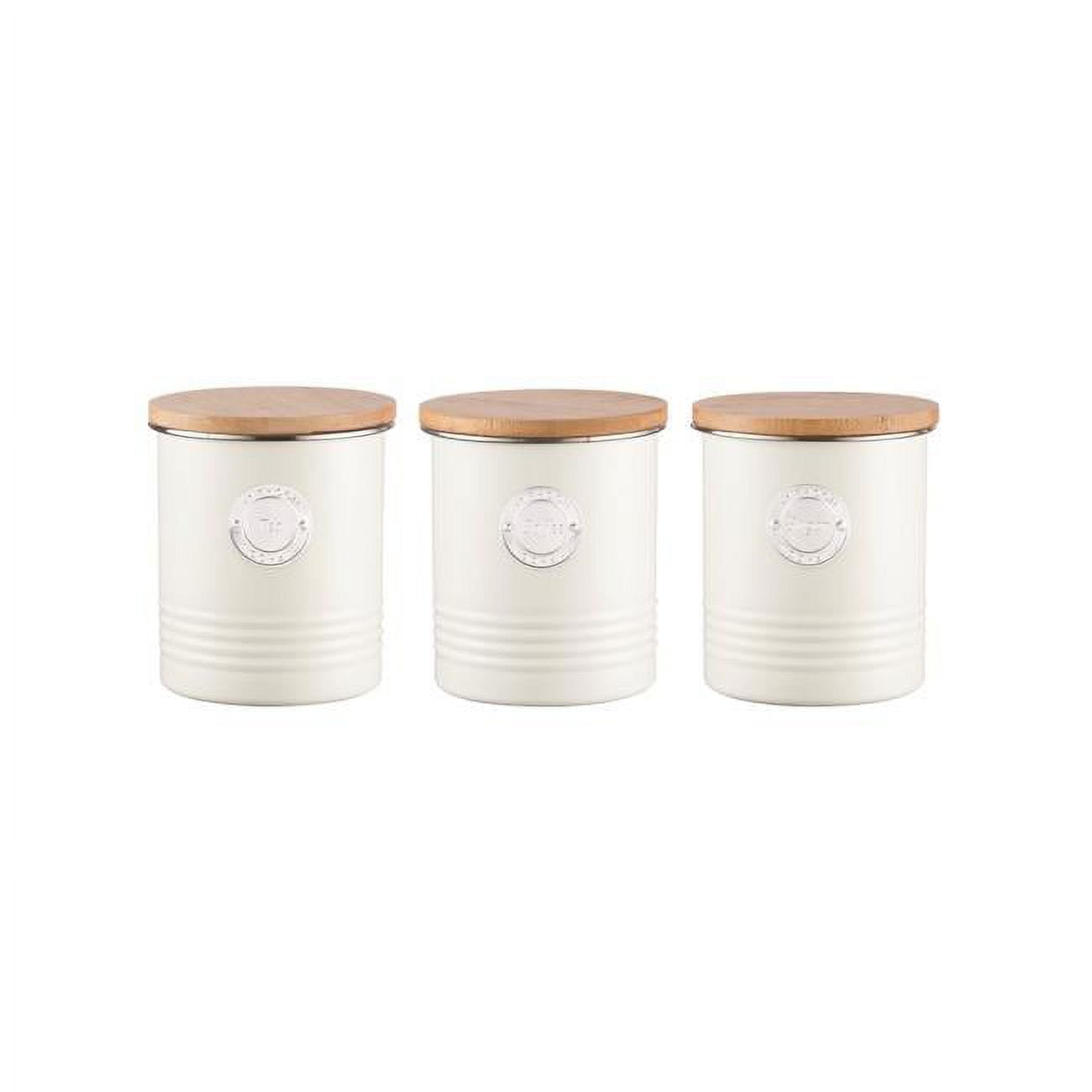 Typhoon Living set of 3 Cream Coffee Tea & Sugar Tins - Walmart.com