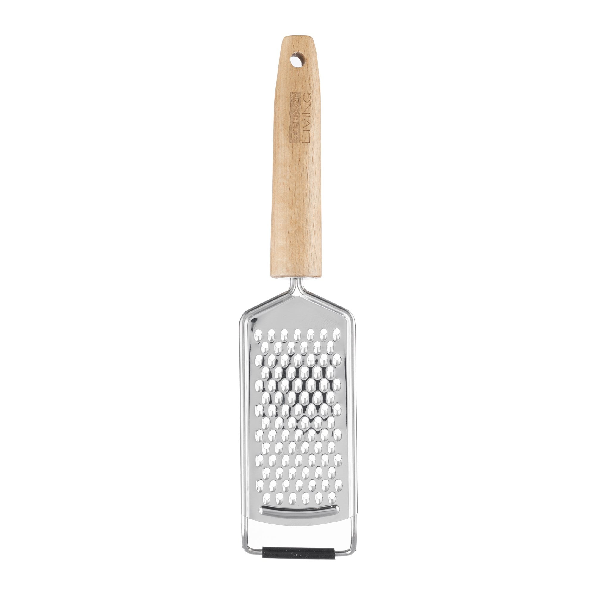 Typhoon Living Stainless Steel Grater With Beechwood Handle, Fine Ultra ...