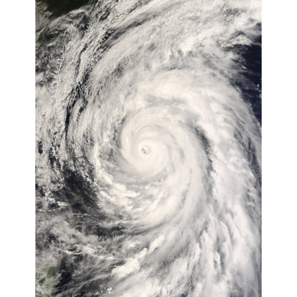 Typhoon Rammasun in the Philippine Sea Poster Print - Walmart.com