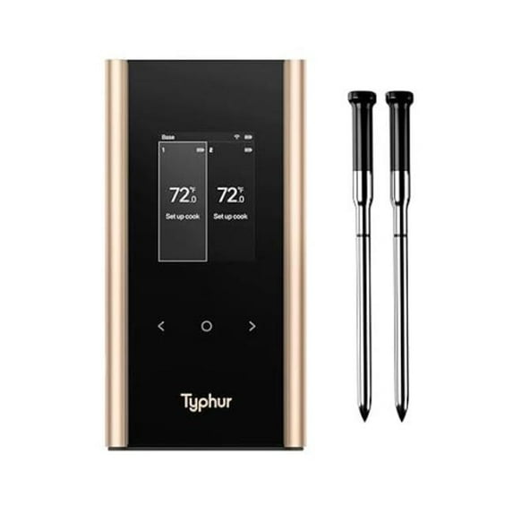 Typhur SYNC DUAL GOLD Dual Gold Wireless Meat Thermometer with Sub-Base ...