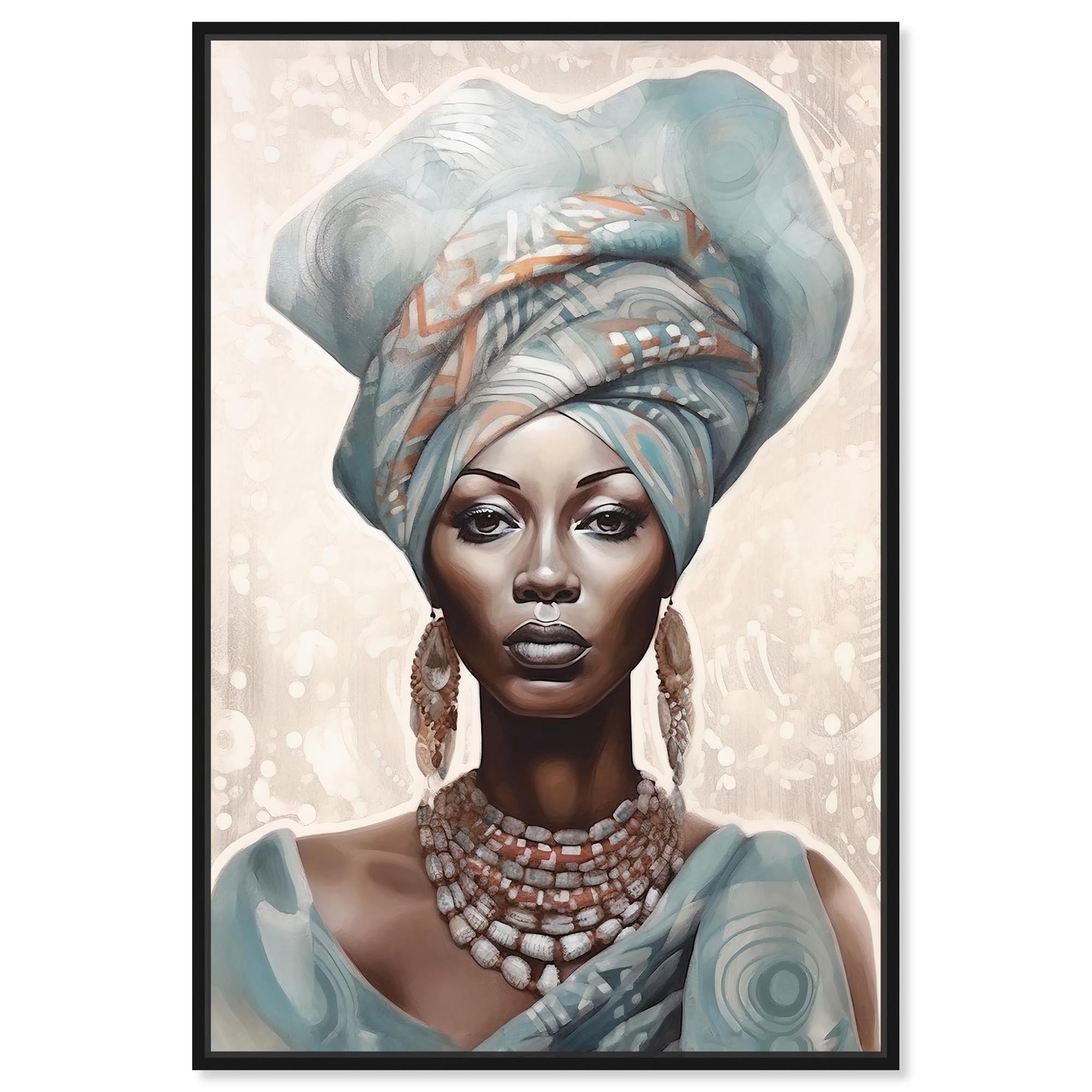 Typical Lady Canvas Inspiring Women Protraits by Art Remedy, Black ...