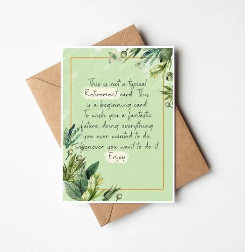 This Is Not A Typical Retirement Card This Is A Beginning Card! Card ...