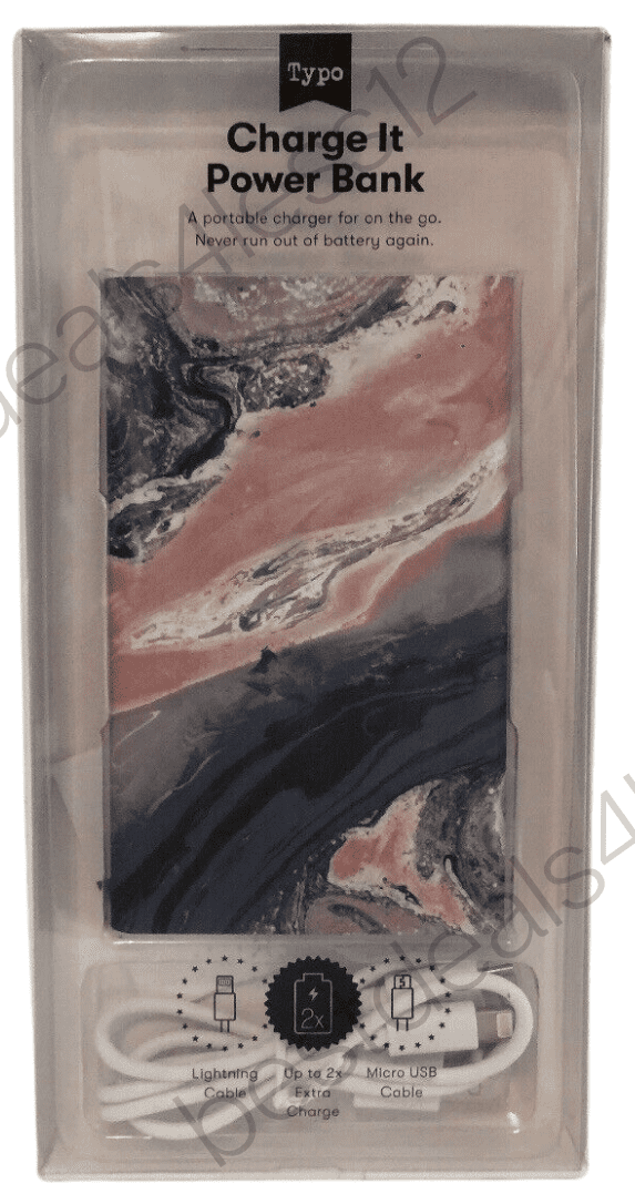 Typo Charge It Power Bank - Moody Marble - Walmart.com