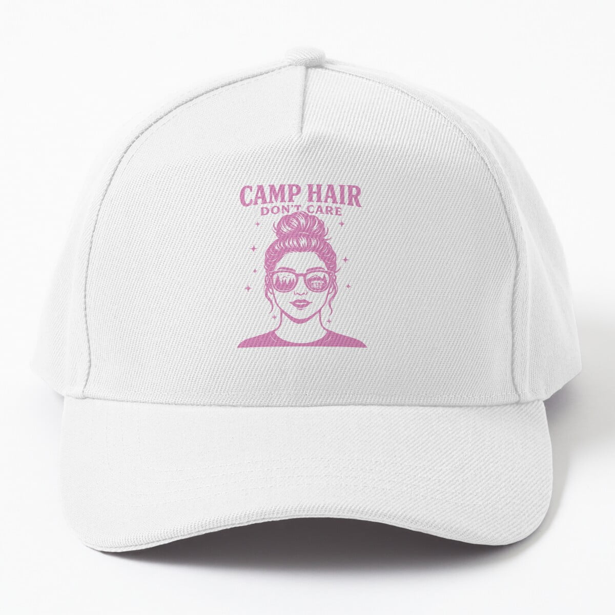 TypoTee Camp Hair Don'T Care Camping Camper Baseball Cap; Inspirational ...