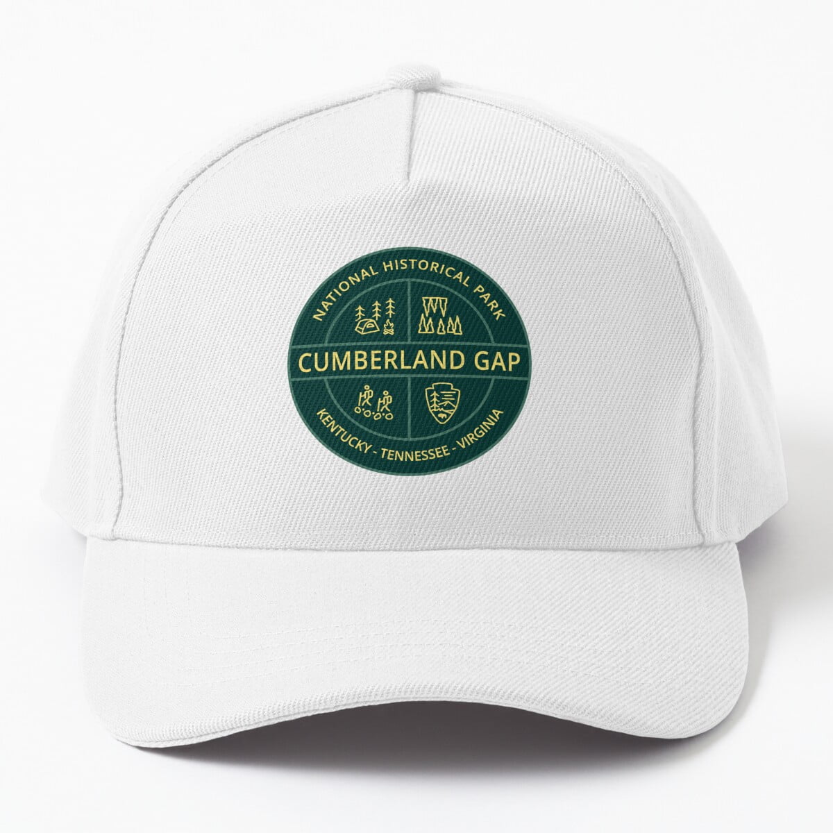 TypoTee Cumberland Gap National Historical Park Heraldic Logo Baseball ...