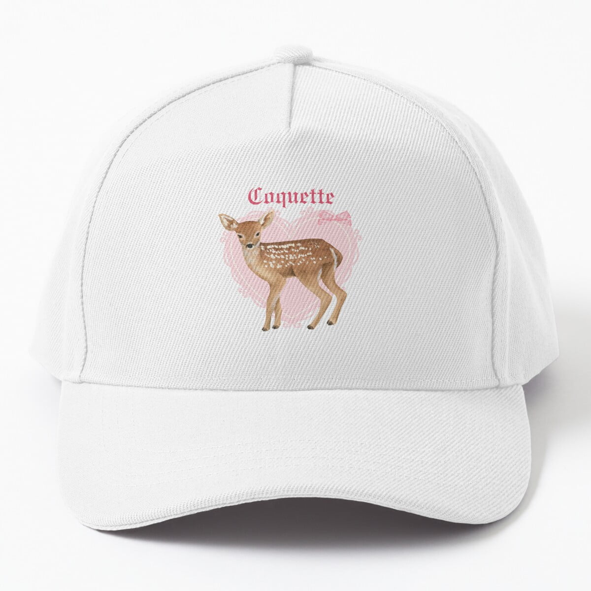 TypoTee Cute Coquette Aesthetic Baseball Cap, Inspirational Graphic Cap ...
