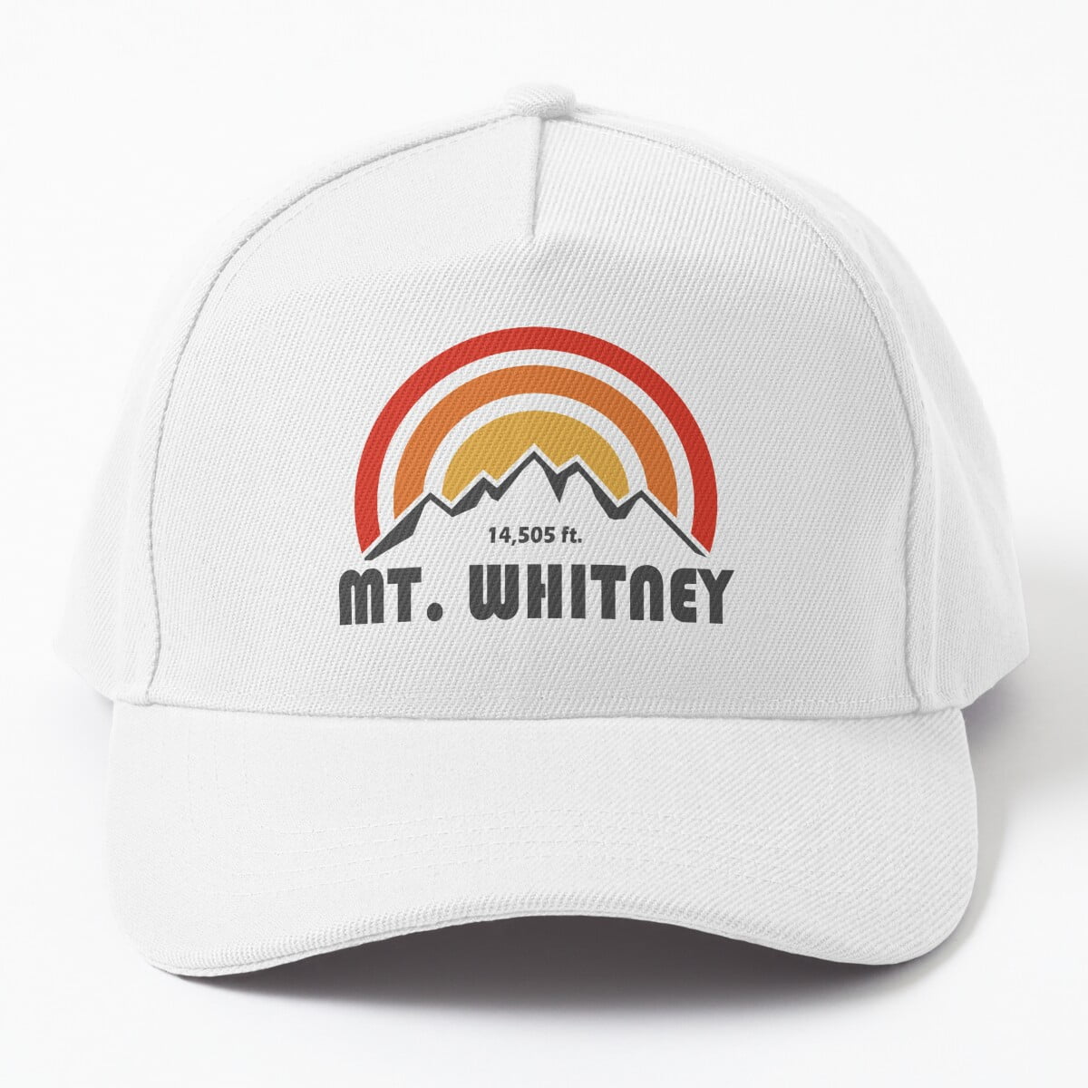 TypoTee Mt. Whitney Baseball Cap; Inspirational Graphic Cap Unisex ...