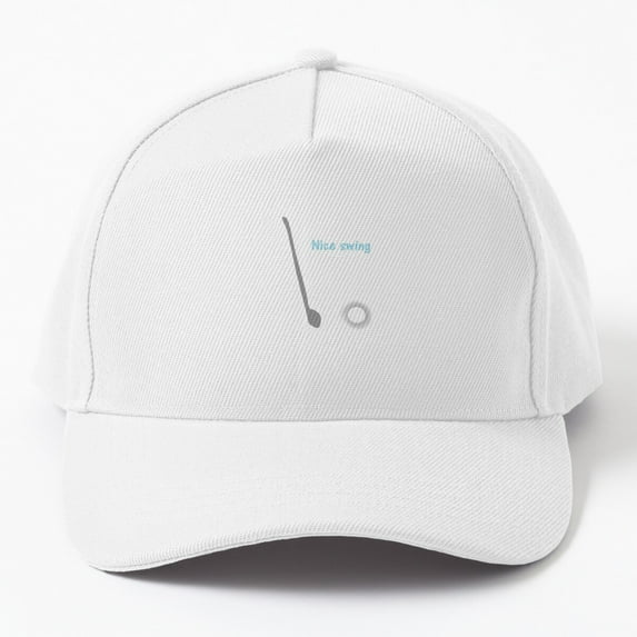 TypoTee Nice Swing – Minimal Golf Club And Ball Design Baseball Cap ...