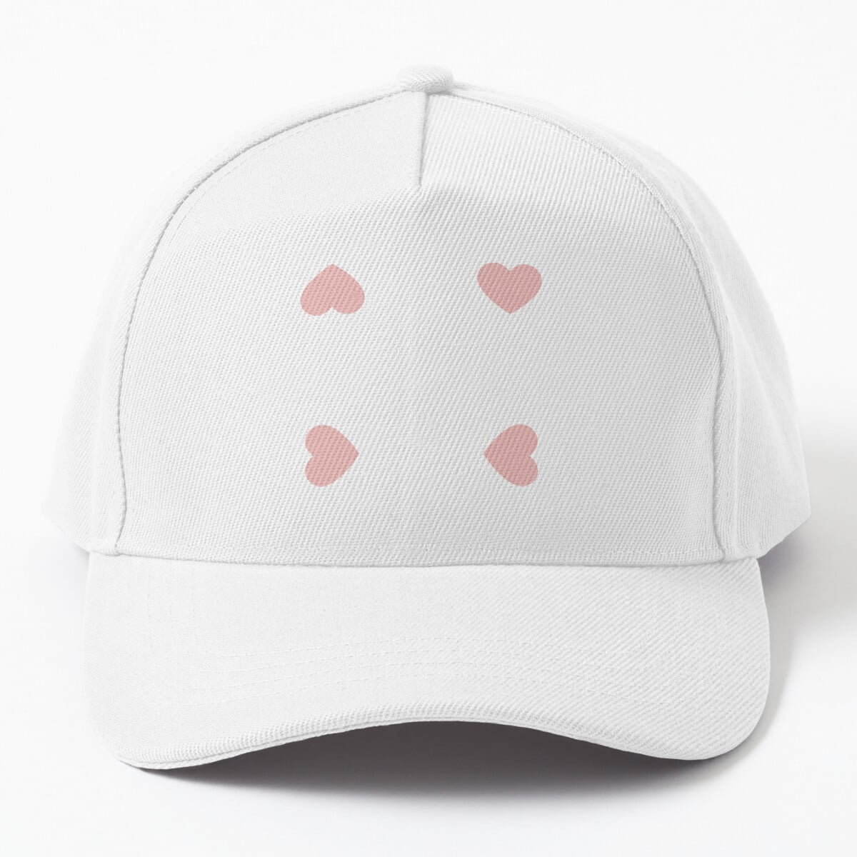 TypoTee Pink Coquette Aesthetic Hearts Baseball Cap, Inspirational ...