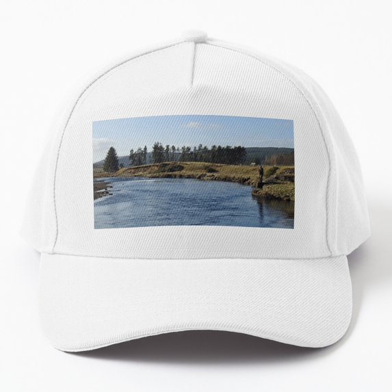 TypoTee Salmon Fishing On The River Brora Baseball Cap, Inspirational ...