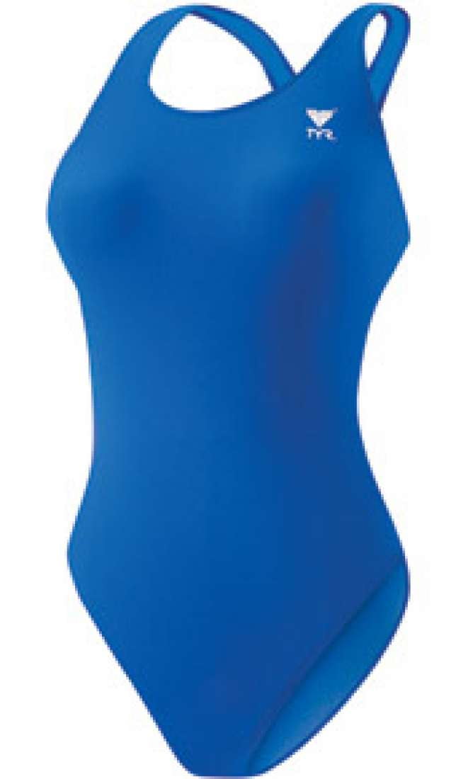TYR Sport Girls Solid Durafast Maxback Swim Suit - Walmart.com