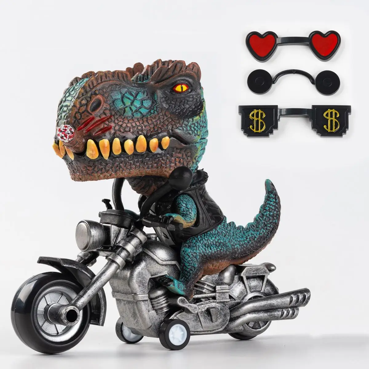 Tyrannosaurus Childrens Dinosaur Modeling Pullback Motorcycle ...