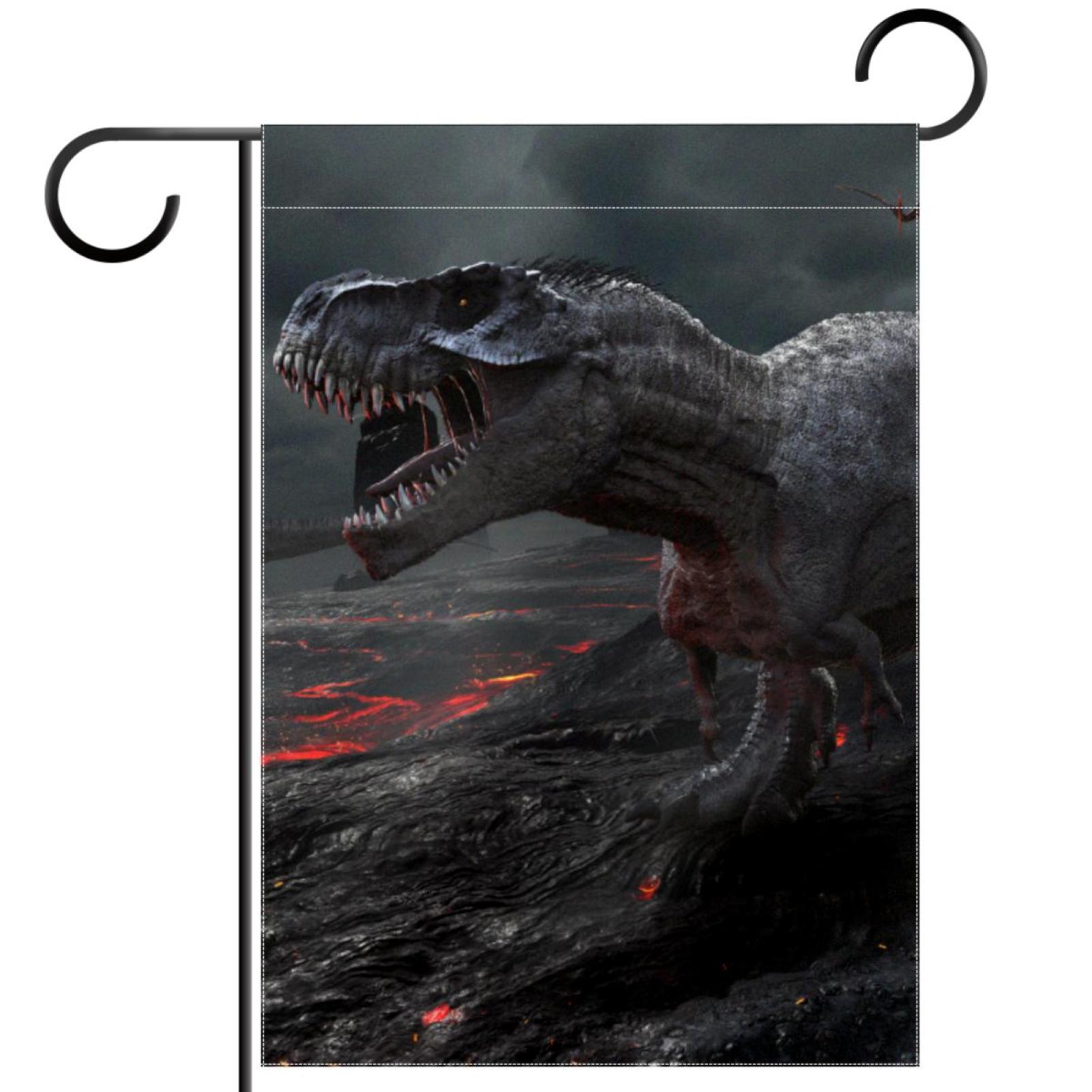 Tyrannosaurus Rex Dinosaur 3D Pattern Garden Banners: Outdoor Flags for ...