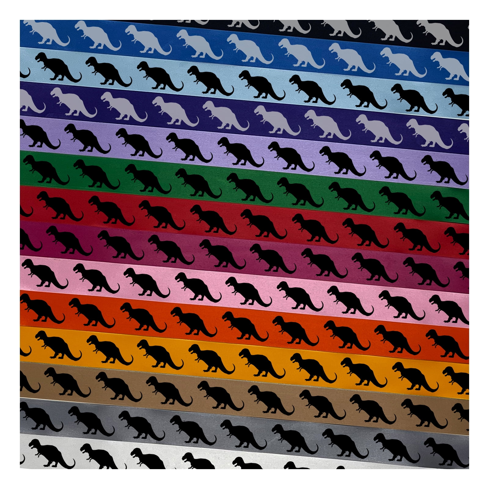Tyrannosaurus Rex Dinosaur Solid Satin Ribbon for Gift Wrapping Bows ...