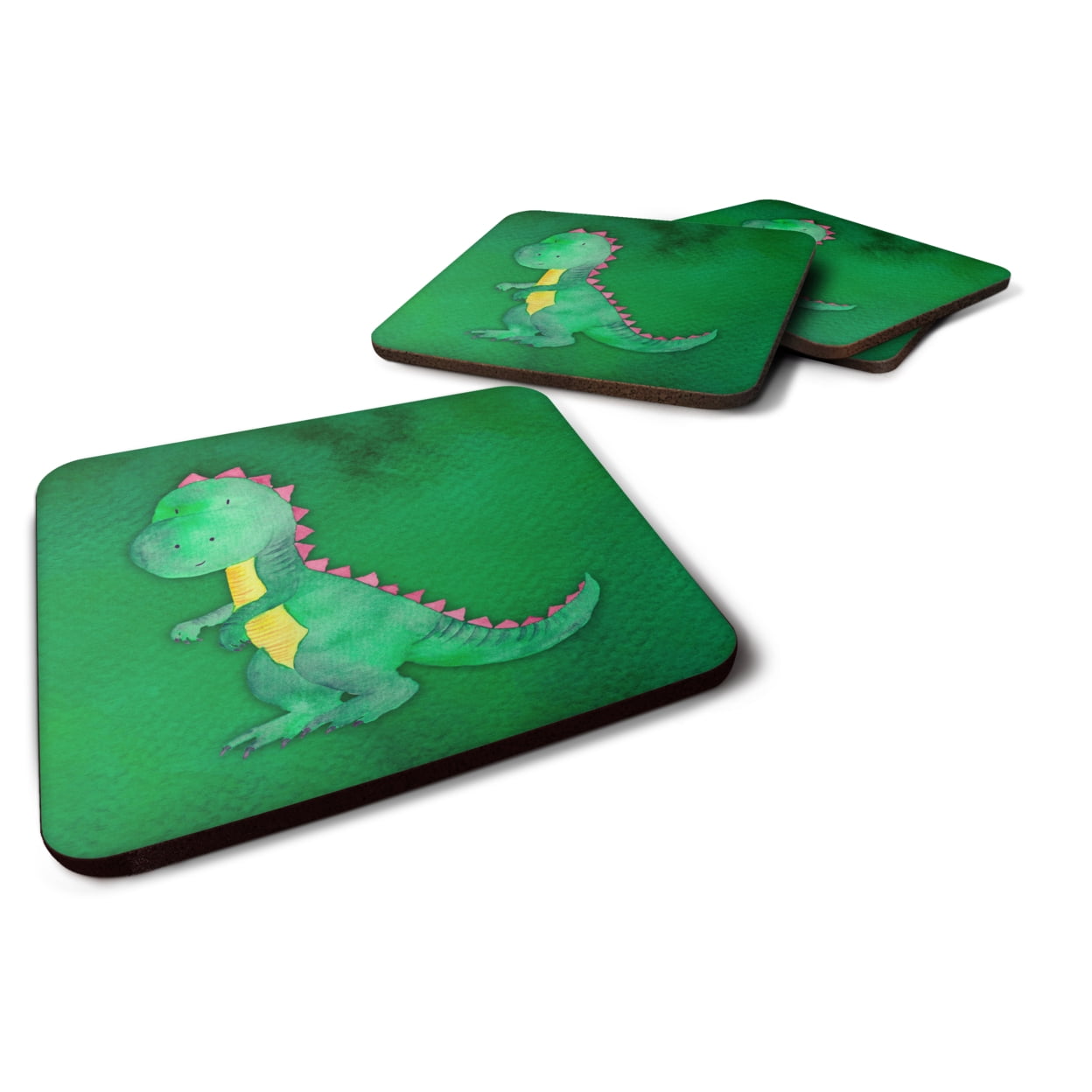 Tyrannosaurus Rex Watercolor Foam Coaster Set of 4 - Walmart.com