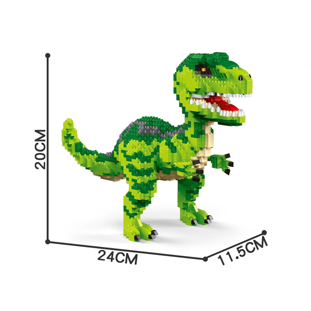 Tyrannosaurus Rex or Velocira Dinosaur Models Micro Mini Building ...