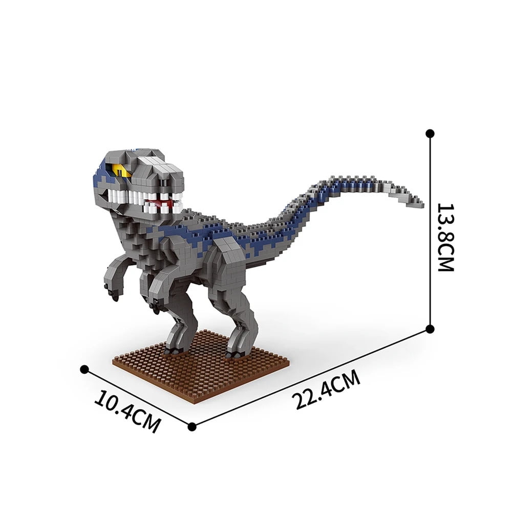Tyrannosaurus Rex or Velocira Dinosaur Models Micro Mini Building ...