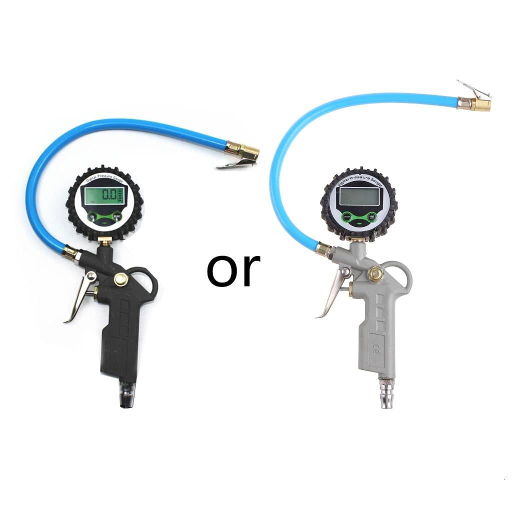 Tyre Pressure Gauge 220PSI for Car/Motorbike Tyre Checker with Flexible ...