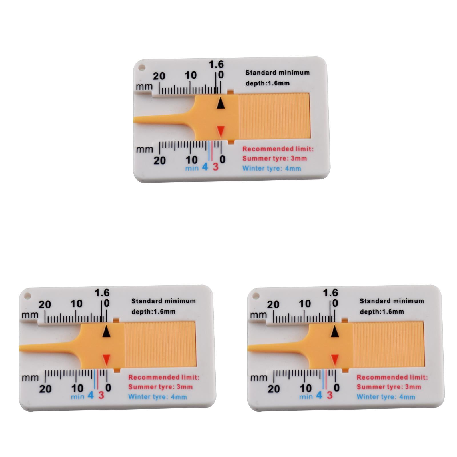 Tyre Tread Depth Gauge Caliper Car Motorcycle Trailer Wheel Measure ...