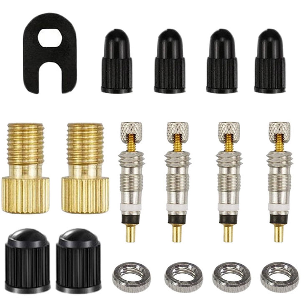 Tyre Valve Adapter Valve Core Bicycle Kit Presta Valve Accessories ...