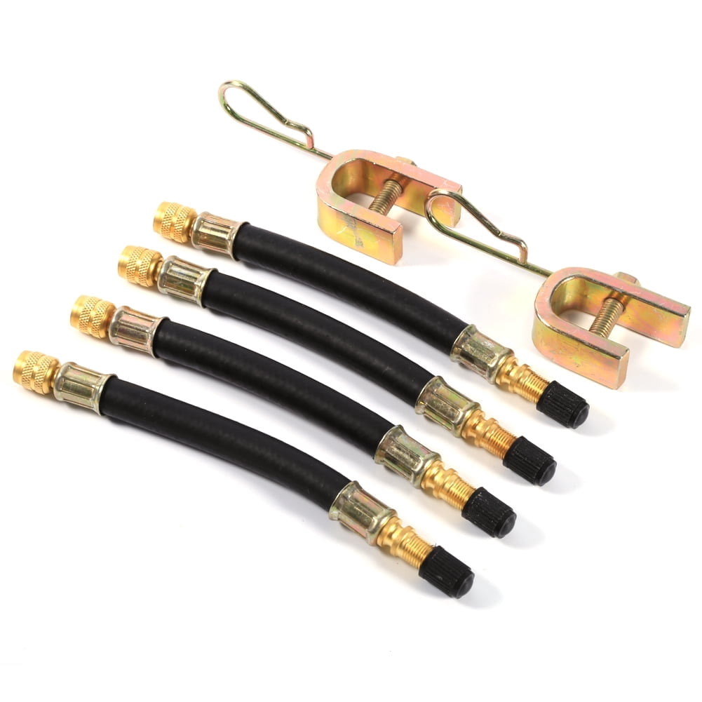 Tyre Valve Extension Adaptor,4x 140mm Flexible Tyre Valve ExtensionTire ...