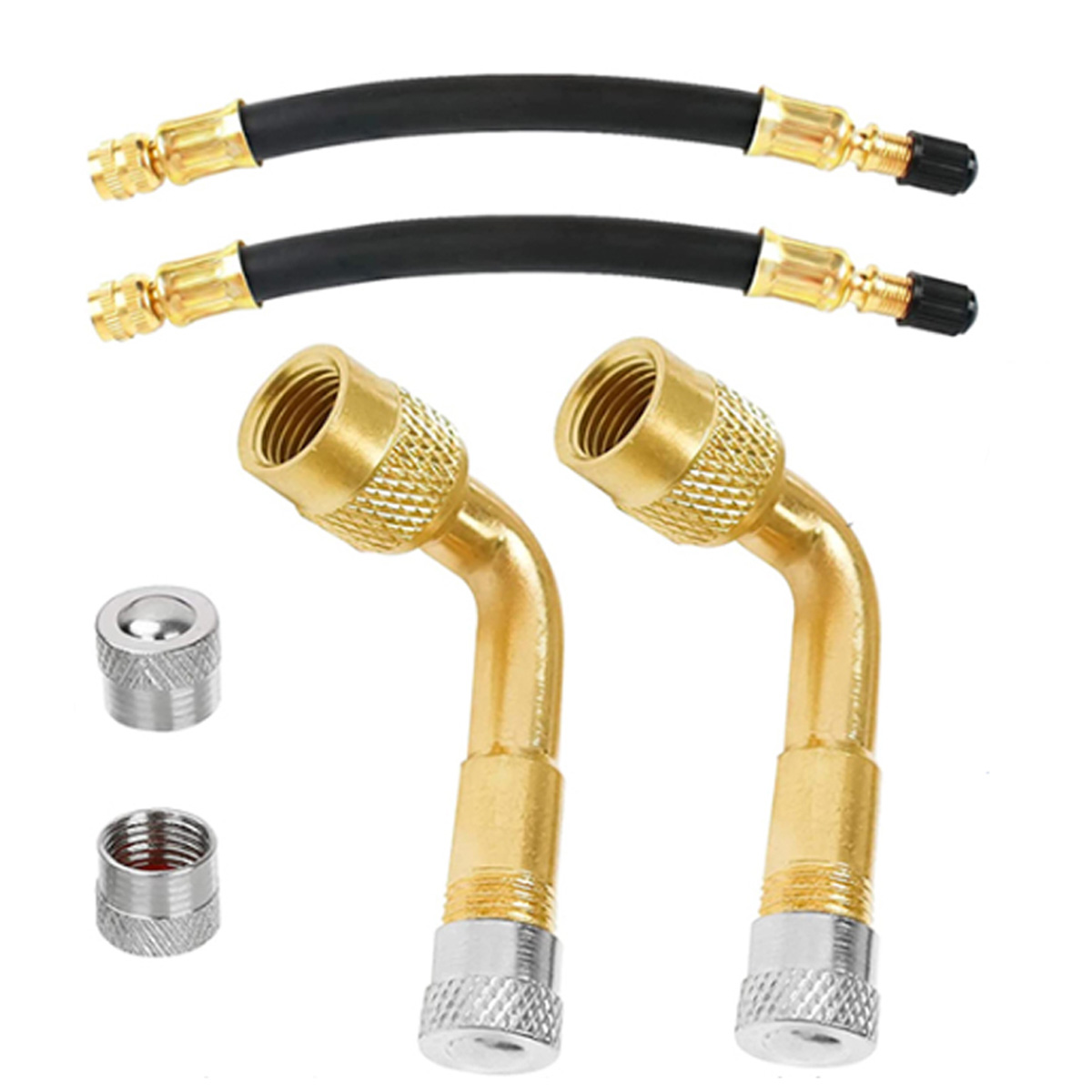 Tyre Valve Stem Extension for All Vehicles, 90 Degree Bend with Easy ...