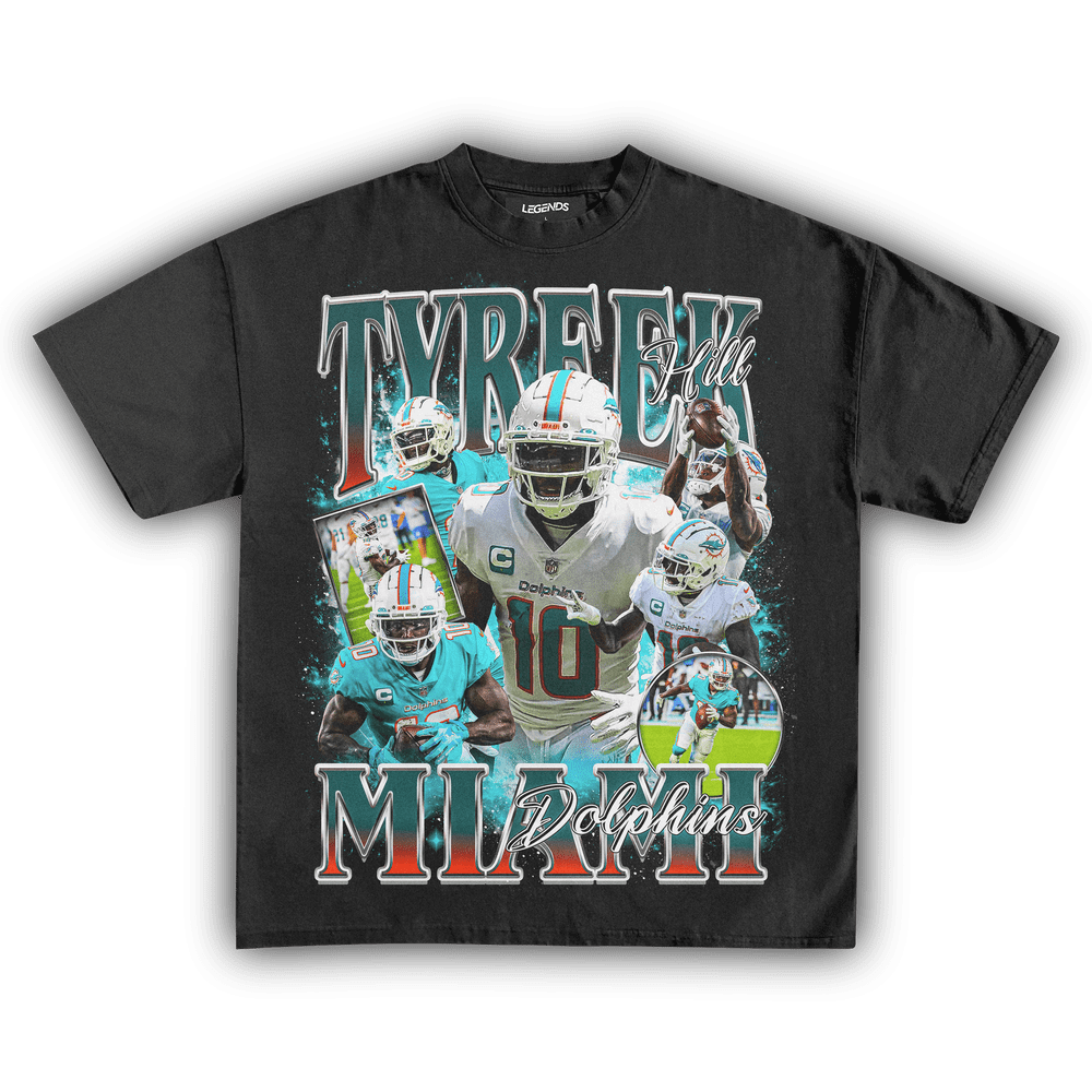 Tyreek Hill Miami Tee, 90s Bootleg Football Vintage Style, For Football ...