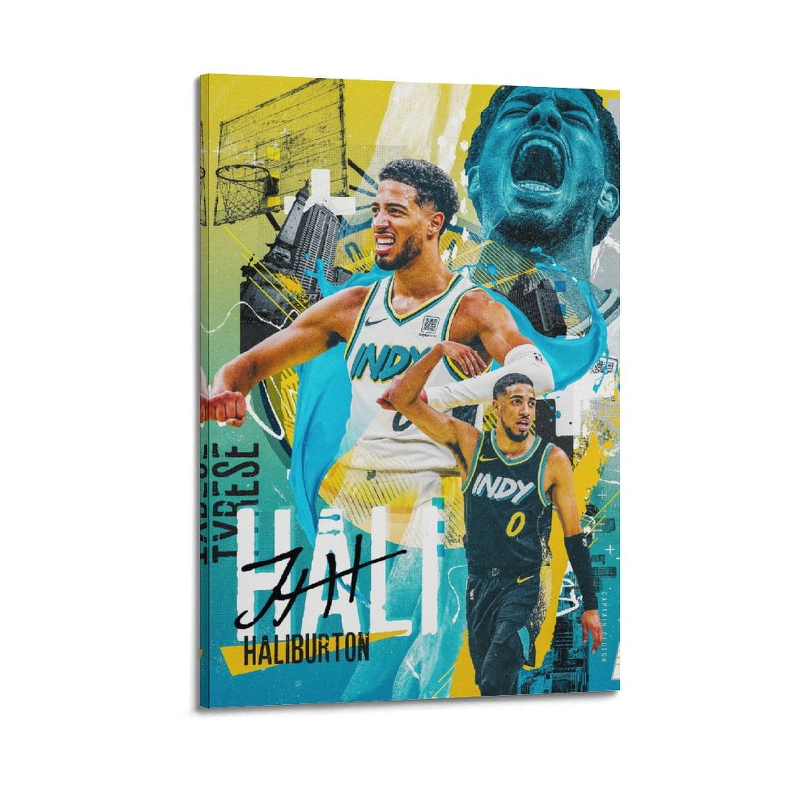 Tyrese Haliburton Poster Anime Star Music Picture Wall Art Painting ...
