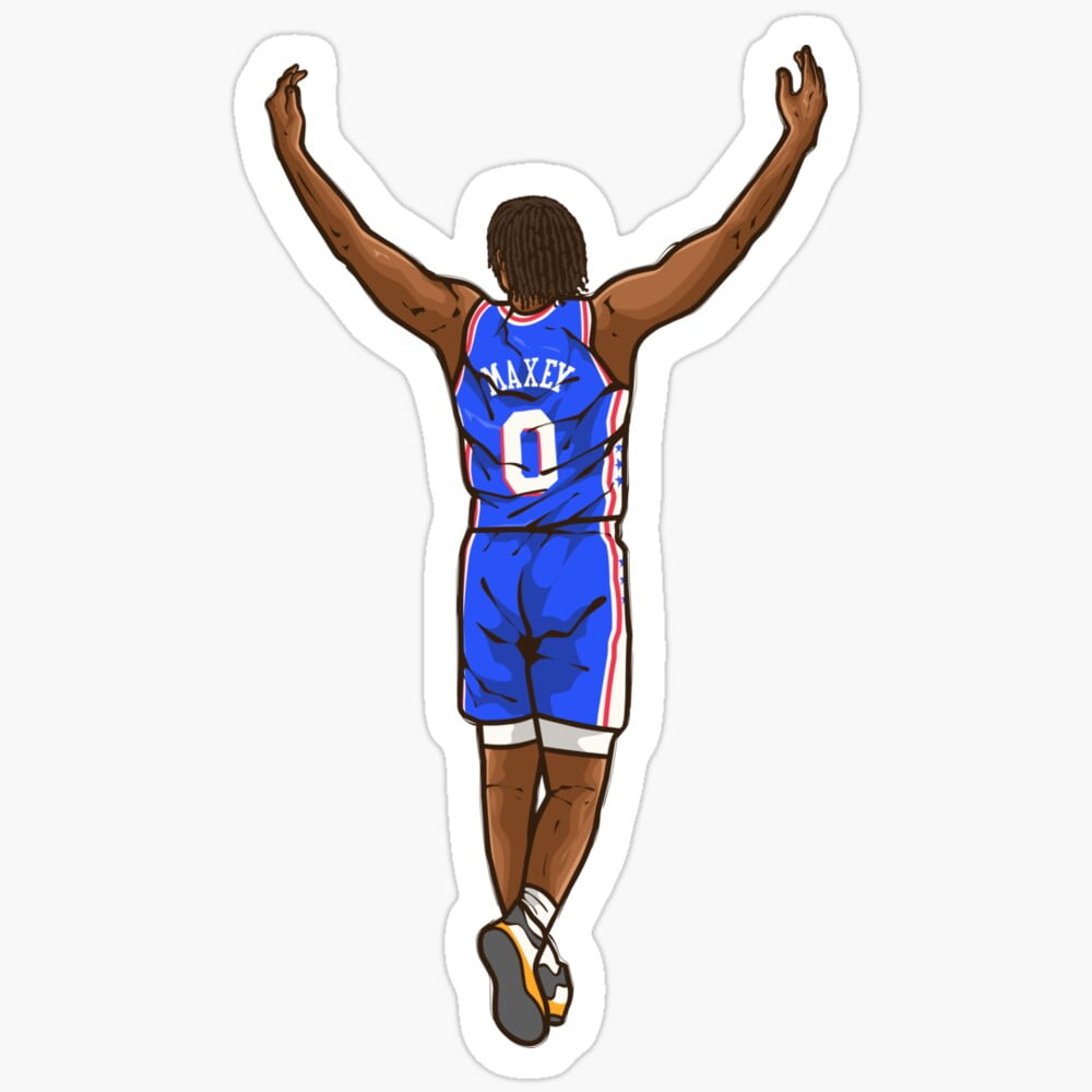 Tyrese Maxey Embrace The Crowd Sticker Phone Decal Water Bottle ...