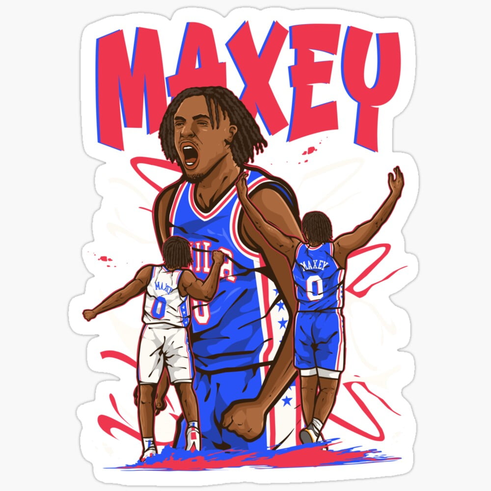 Tyrese Maxey Sticker Phone Decal Water Bottle Stickers Car Decals ...