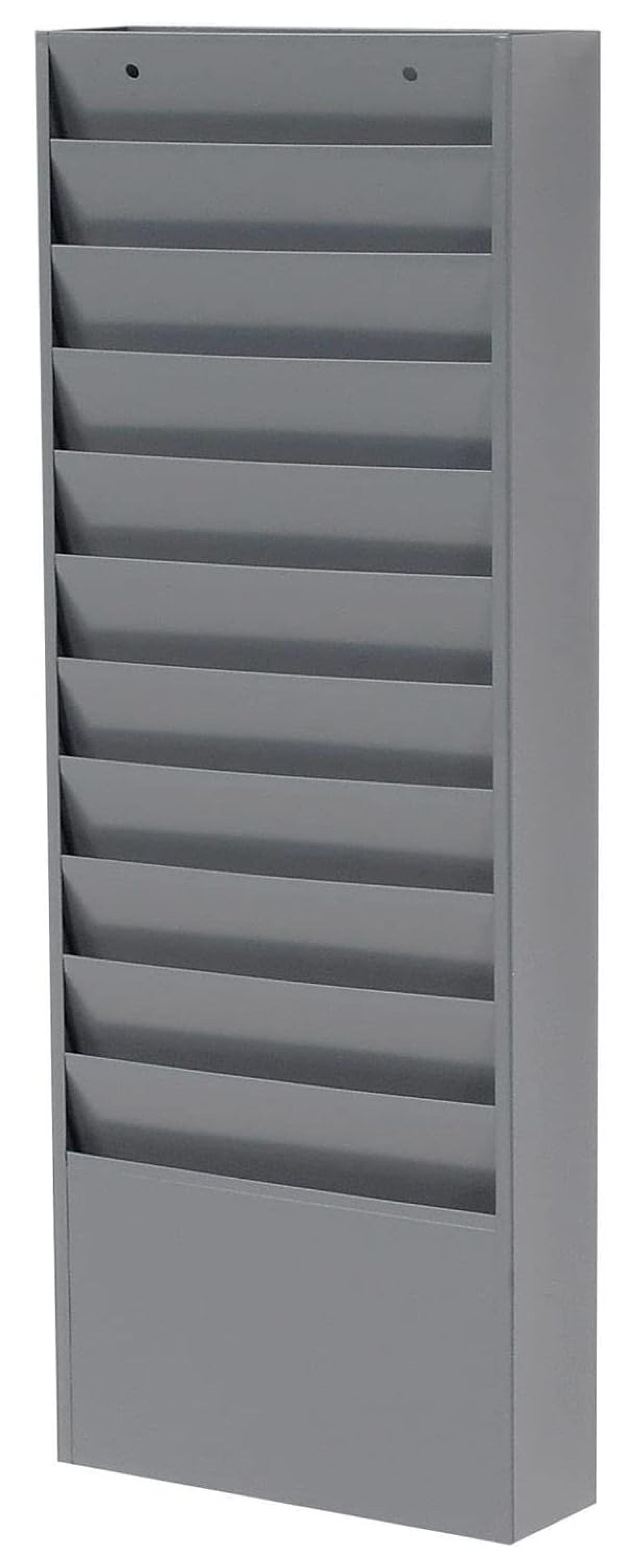 Tyslan Medical Chart Hanging Wall File Holder, 11 Pockets, Gray ...