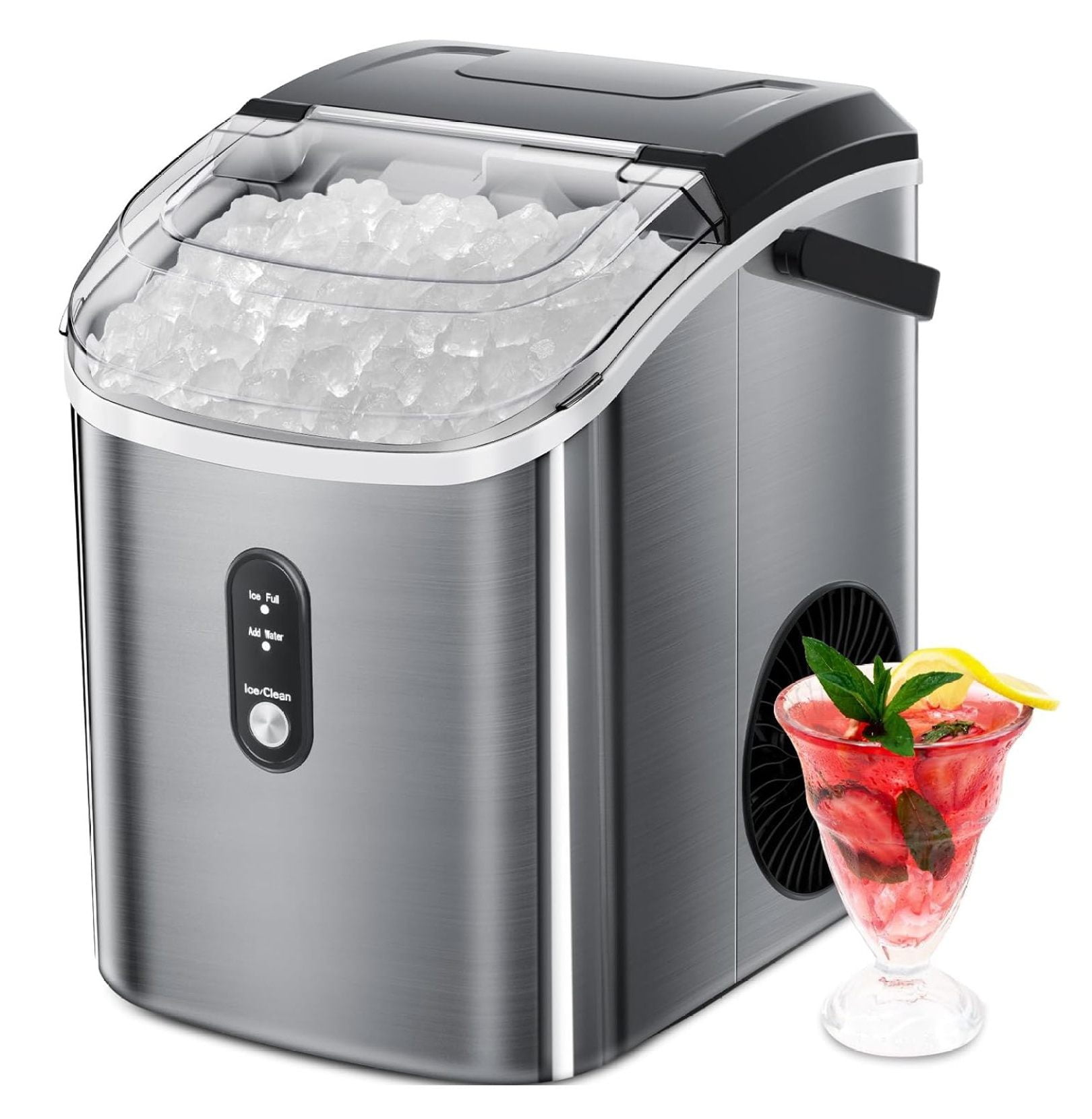 Tyslan Nugget Ice Maker-Nugget Ice Maker Countertop Up to 35lbs of Ice ...