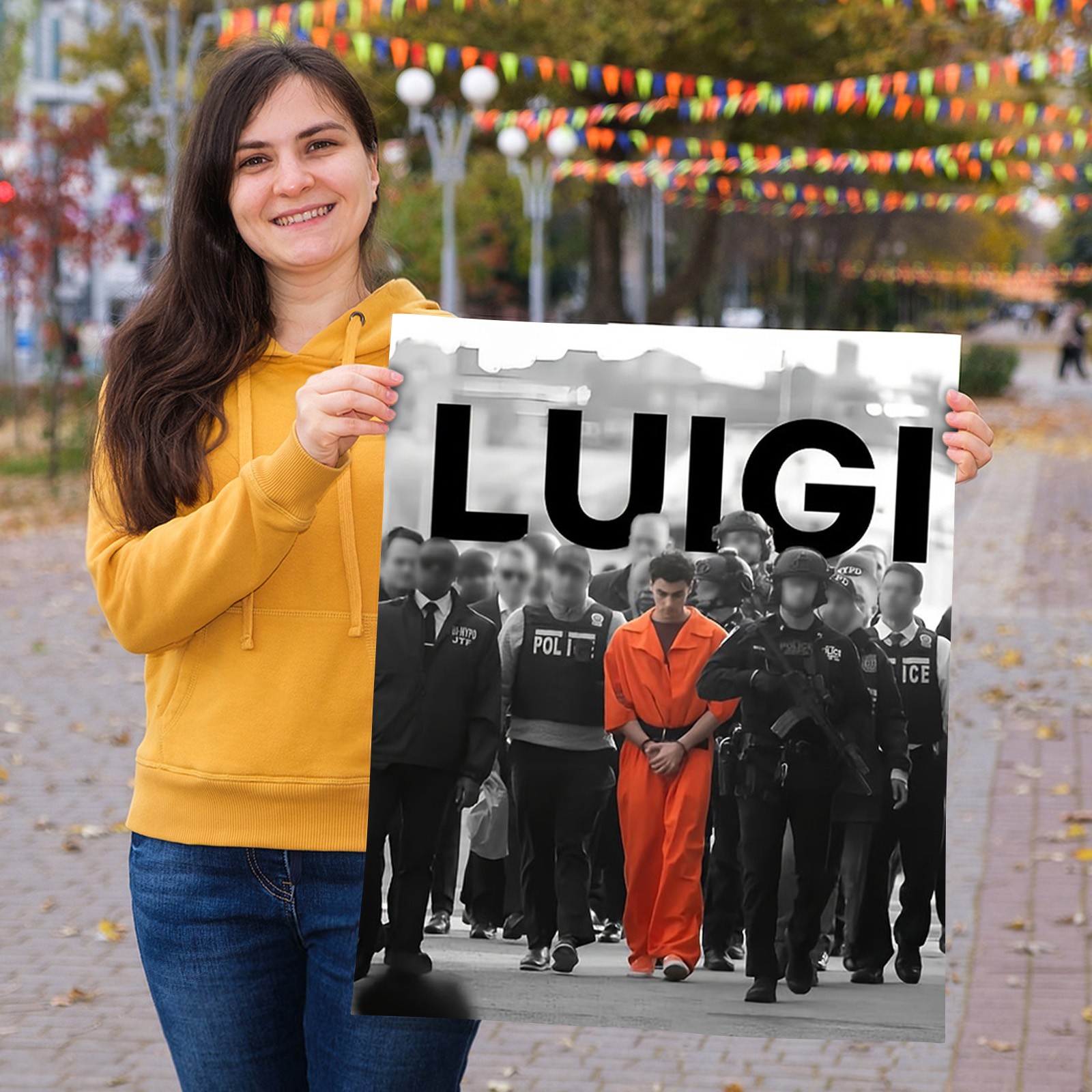 Tysmin Luigi Mangione Decorations Poster With Adhesive Backing HD Photo ...