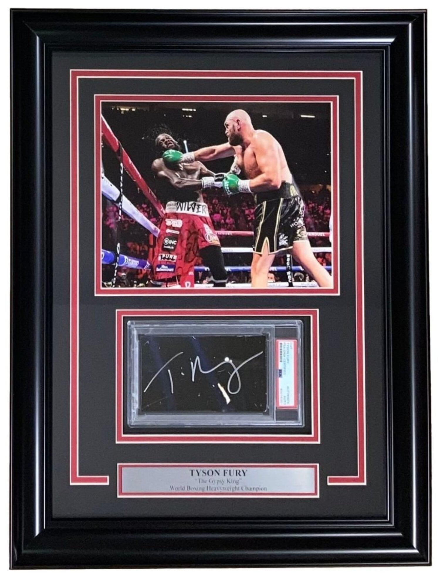 Tyson Fury Signed Framed Slabbed Boxing Cut Signature PSA/DNA - Walmart.com