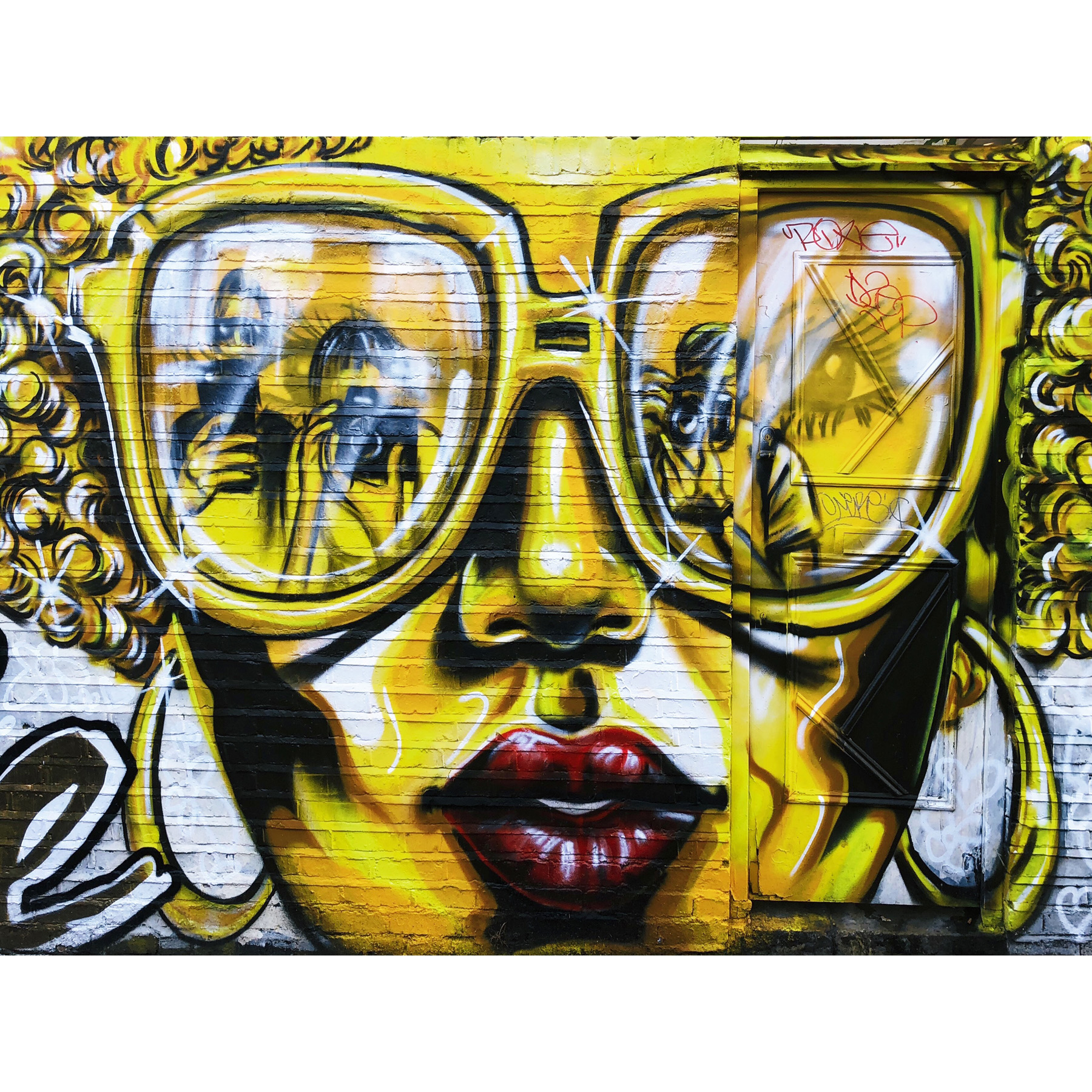 Tyson Graffiti Woman Sunglasses London Wall Photograph Extra Large Art ...
