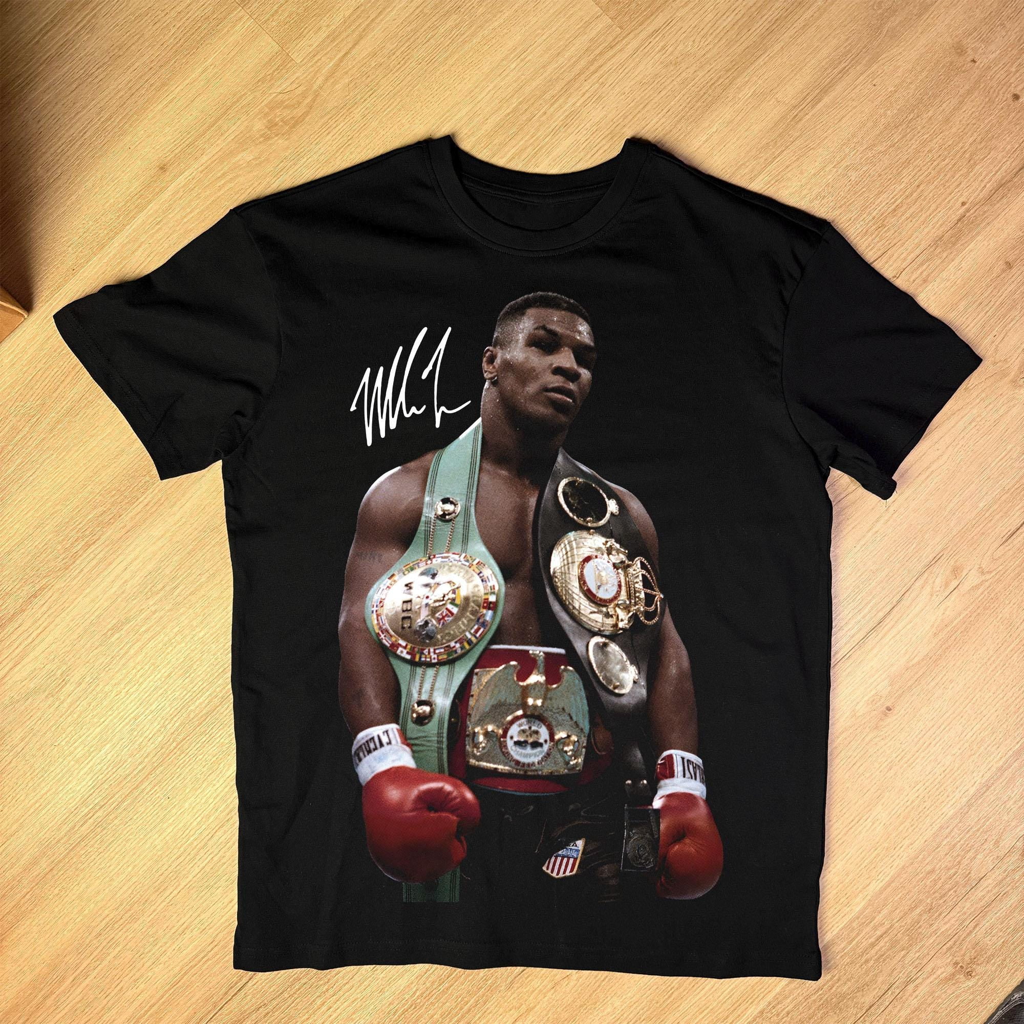 Tyson inspired, Boxing Black T-Shirt , Black Knockout Halftone ...