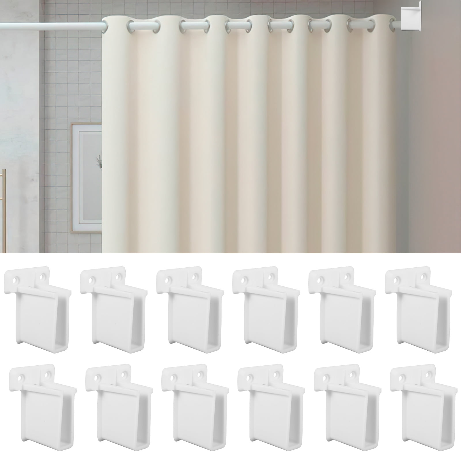Tysrjsv 12pcs Wire Shelf End Brackets with Screws and Expansion Screws ...