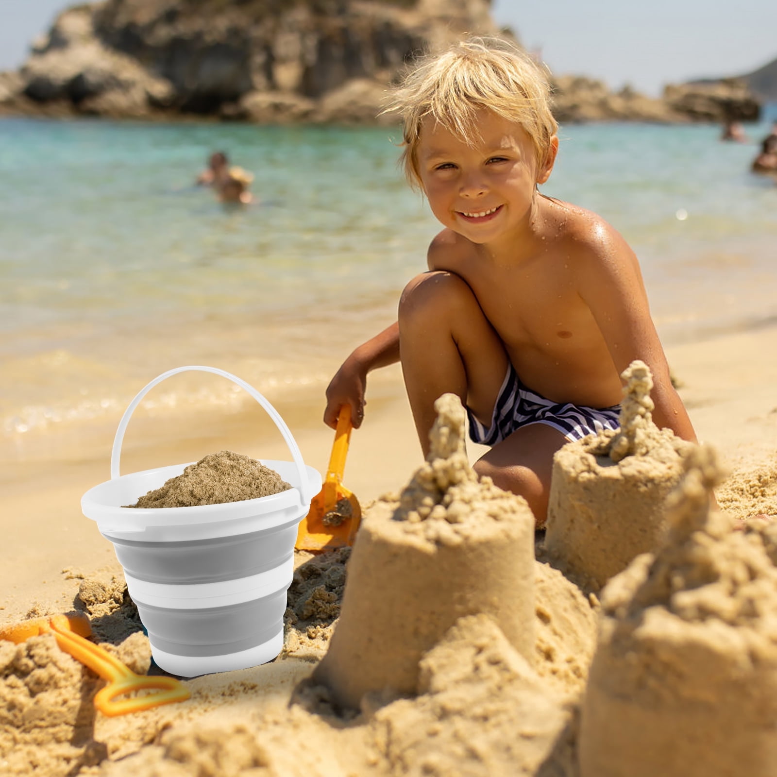 Tysrjsv 3pcs Collapsible Bucket 10L Portable Foldable Water Bucket ...
