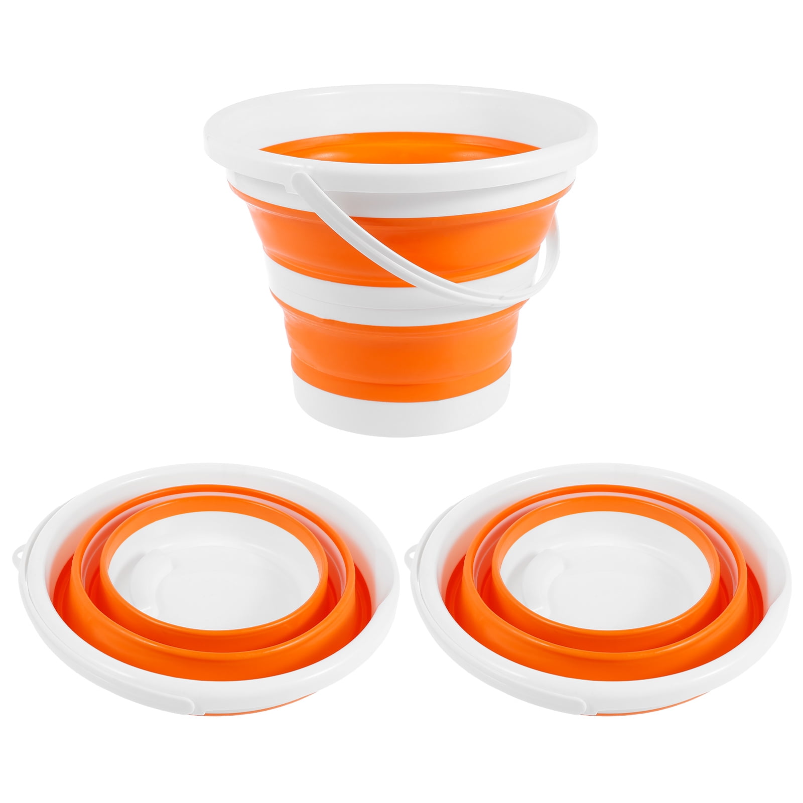 Tysrjsv 3pcs Collapsible Bucket 10L Portable Foldable Water Bucket ...